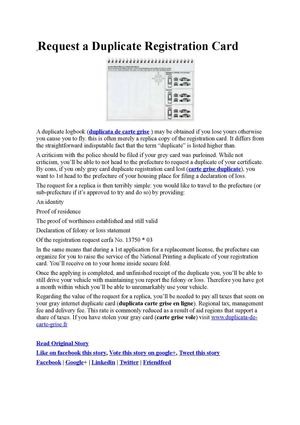 Calaméo - Request a Duplicate Registration Card