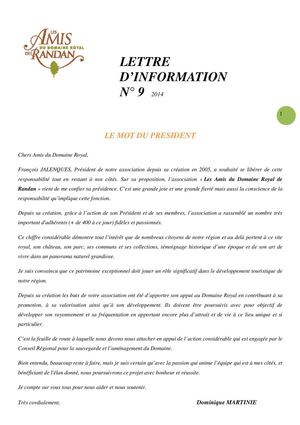 Calaméo - Lettre d'information n° 9