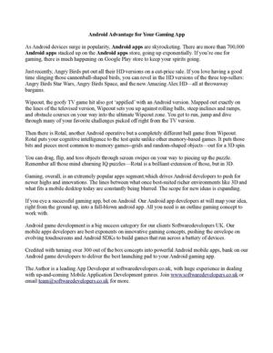 Calaméo - Android Advantage for Your Gaming App