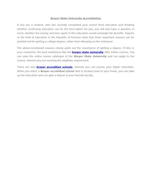 Calaméo - Breyer State University Accreditation