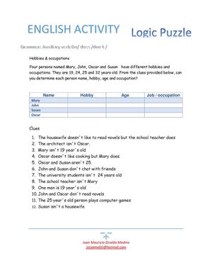 Calaméo - Logic puzzle to practice grammar