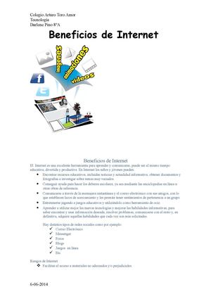 Calaméo - Beneficios de Internet
