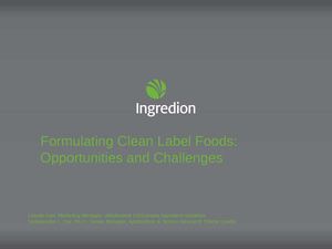 Calaméo - Ingredion Why Clean Label Webinar
