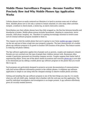 Calaméo - Mobile Phone Surveillance Program - Become Familiar With ...