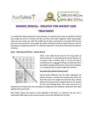Calaméo - GENERIC XENICAL - ORLISTAT FOR WEIGHT LOSS TREATMENT