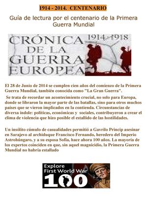 Calaméo - Guía de lectura: La primera Guerra Mundial