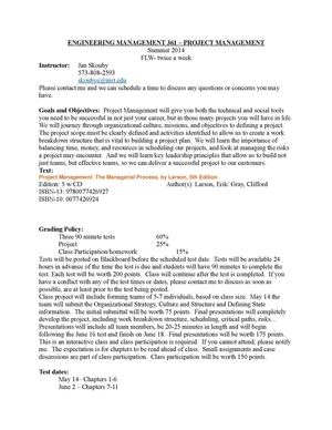 Calaméo - Project Management: Managerial Process