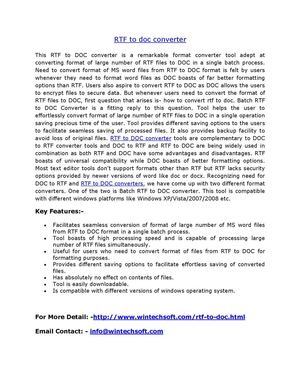 Calaméo - RTF to doc converter