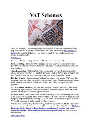 Calaméo - VAT Schemes