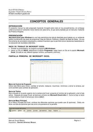 Calaméo - Conceptos basicos de excel