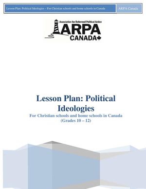 Calaméo - Lesson Plan: Political Ideologies