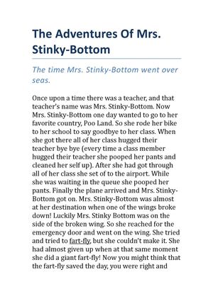 Calaméo - The adventures of Mrs Stinky Bottom