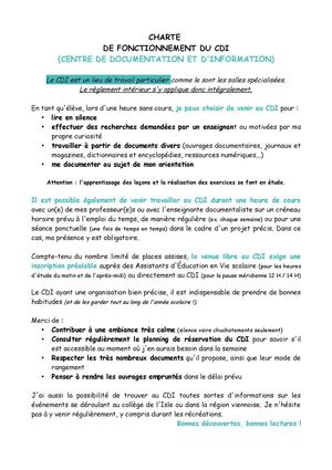 Calaméo - Charte de fonctionnement du CDI