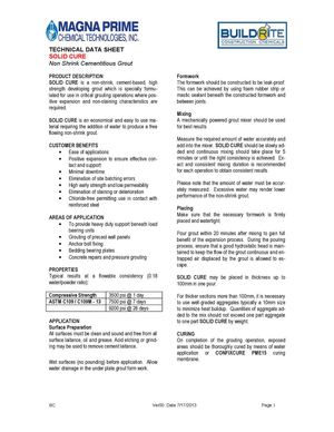 Calaméo - TECHNICAL DATA SHEET SOLID CURE