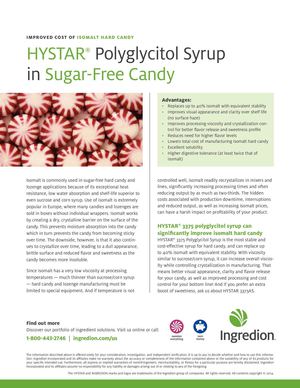Calaméo - HYSTAR® polyglycitol syrup in sugar free candy white paper