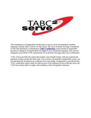 Calaméo - TABC Certification Courses