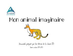 Calaméo - Mon animal imaginaire