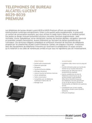 Calaméo - Alcatel 8029 8039 Premium Desk Phones