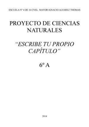 Calaméo - Proyecto "Escribe tu propio capítulo" 6º A
