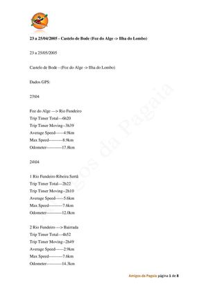 Calaméo - 2005 04 23 A 25 Castelo De Bode (Foz Do Alge Ilha Do Lombo)