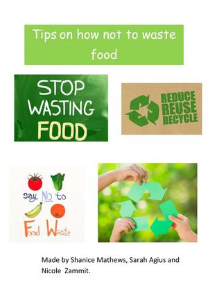 Calaméo - Tips On How Not To Waste Food