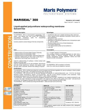 Calaméo - Swimming Pool Waterproofing - Mariseal 300