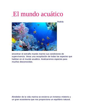 Calaméo - El Mundo Acuático