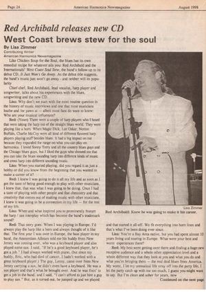 Calaméo - Red Archibald Releases New CD