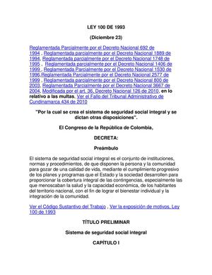Calaméo - Ley 100 De 1993