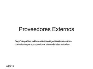 Calaméo - Proveedores Externos