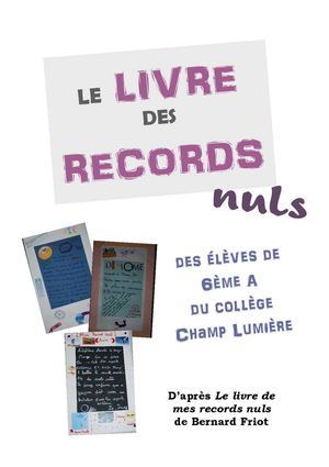 Calaméo - Le livre des records nuls de la classe de 6A
