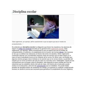 Calaméo - Disciplina Escolar