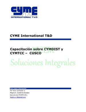Calaméo - Curso De Capacitacion Cymdist Y Cymtcc 4 Dias