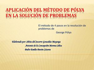 Calaméo - Aplicación Del Método De Pólya En La Solución