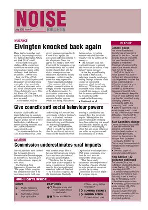 Calaméo - Noise Bulletin 74 July 2013