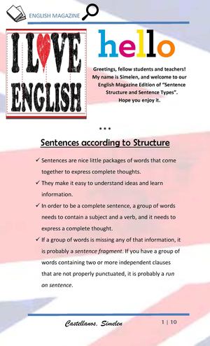 Calaméo - English Magazine Sentences, By Simelen