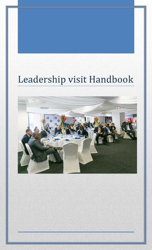 Calaméo - Leadership visit Handbook