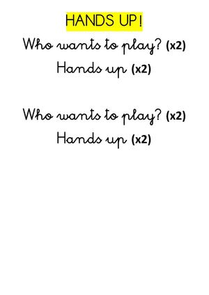 Calaméo - HANDS UP LYRICS