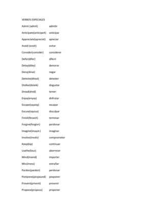 Calaméo - Verbos Especiales