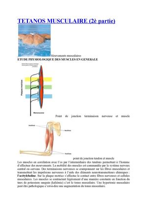 Calaméo - Tetanos Musculaire 2