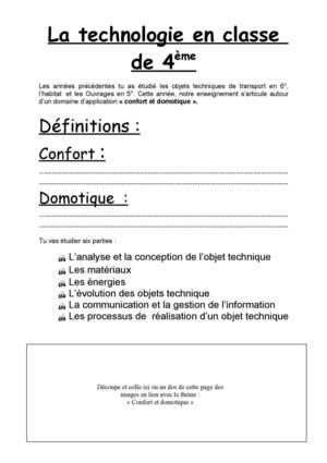 Calaméo - La Technologie En Classe De 4ème