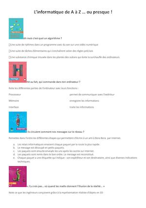 Calaméo - L'informatique De A À Z Ou Presque Version Papier