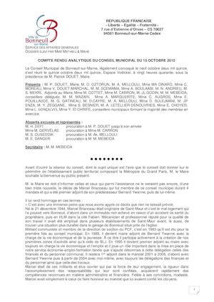 Calaméo - Conseil Municipal 15 octobre 2015