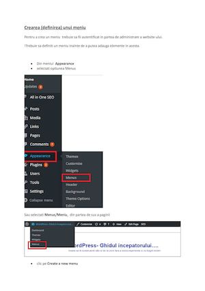 Calaméo - Crearea Unui Meniu
