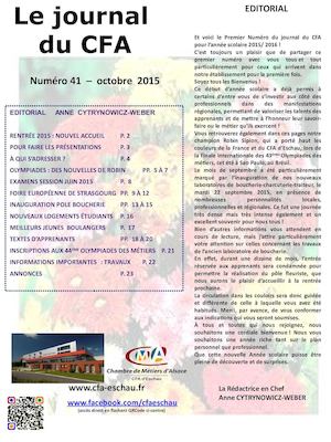 Calaméo - Journal du CFA n° 41 Octobre 2015
