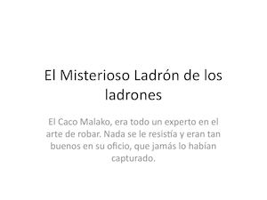 Calaméo - El Misterioso Ladrón De Los Ladrones