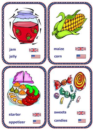 Calaméo - American vs British flash cards