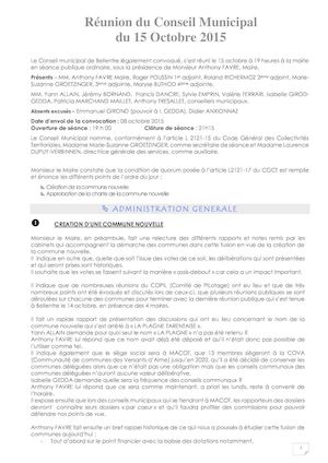 Calaméo - Conseil Municipal Du 15 Octobre 2015