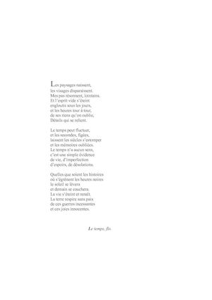 Calaméo - Poème - Le temps