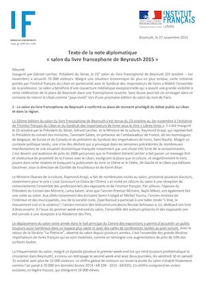 Calaméo - Note diplomatique Sdl 2015 Annexes Inclues